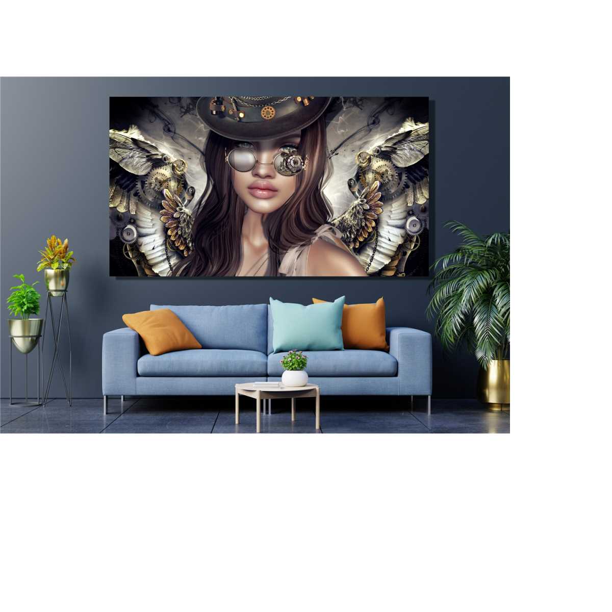 Canvas Steampunk Poster Steampunk loft canvas, | Inspire Uplift