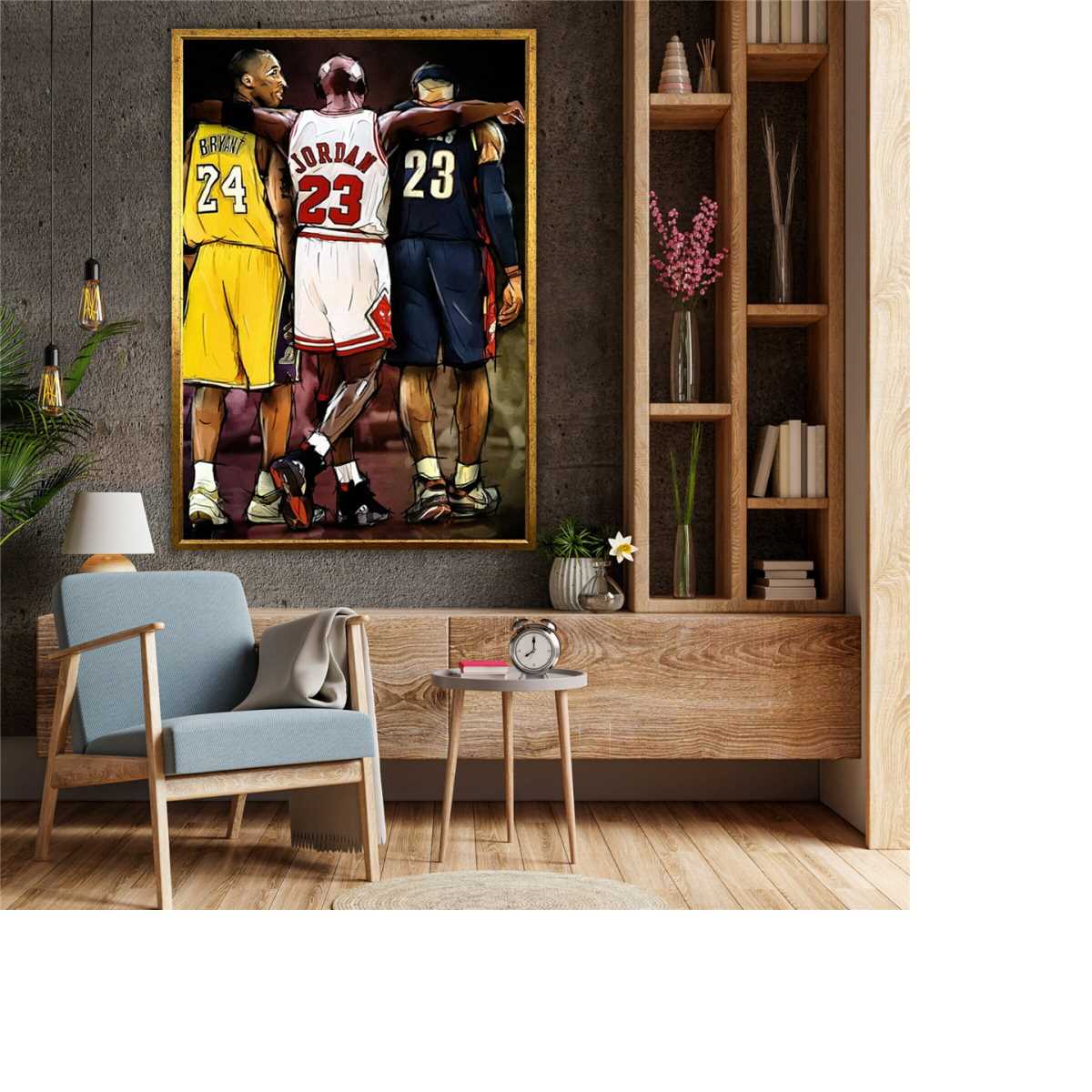 Kobe Bryant Lebron James Michael Jordan Poster, Basketball S | Inspire ...