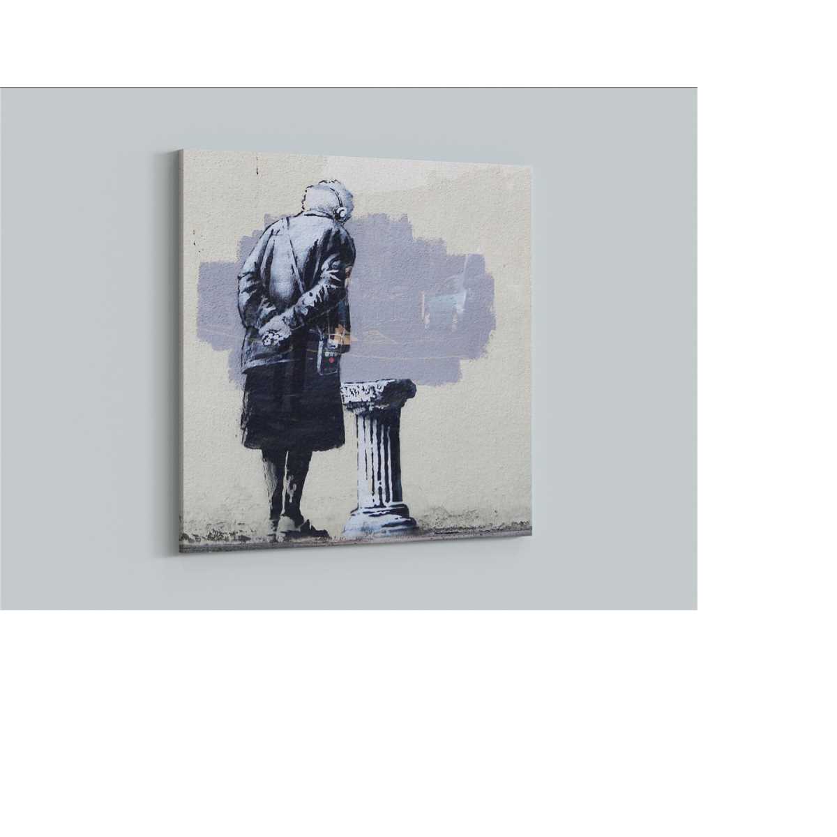 Banksy Style Street Graffiti Art Collection Canvas, Street G | Inspire ...