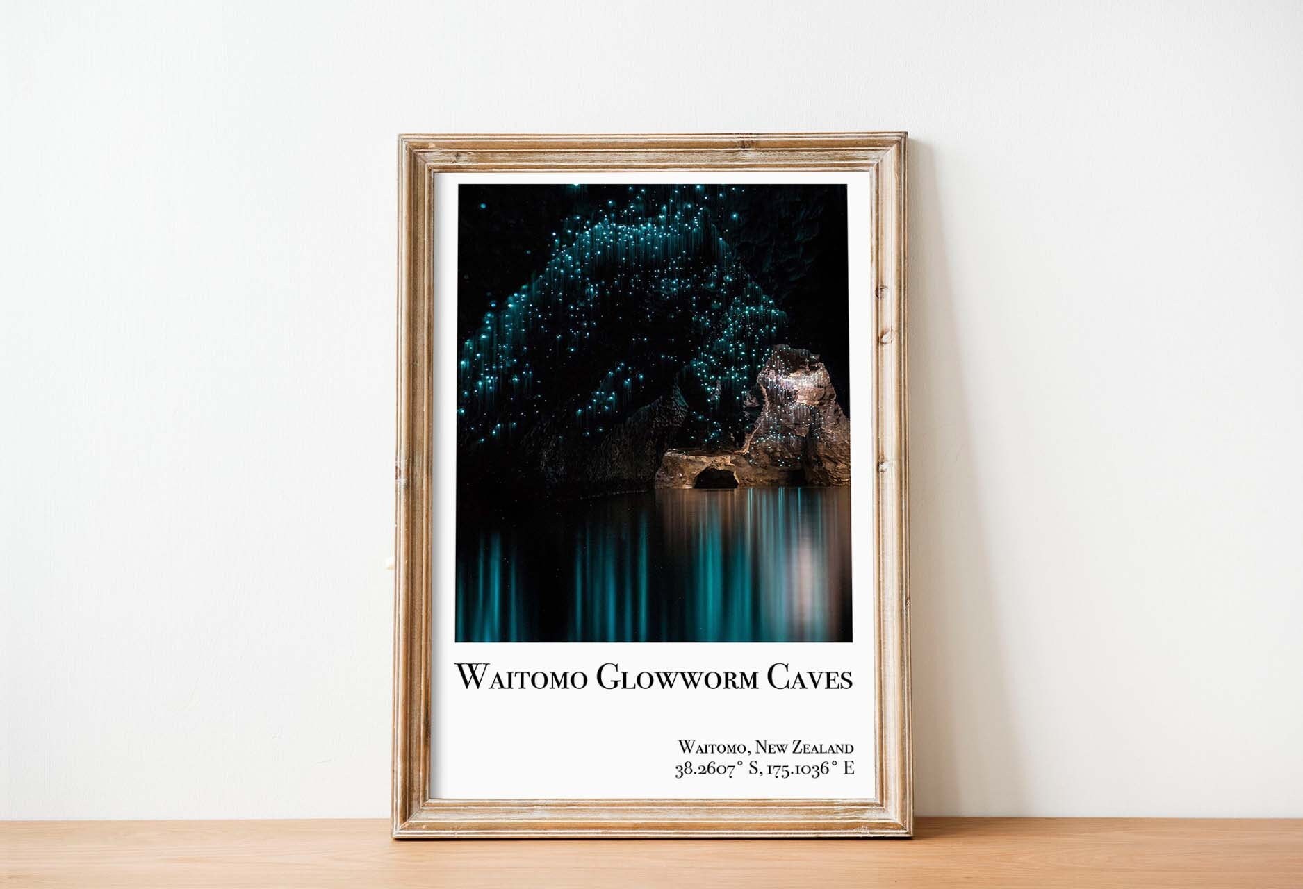 Waitomo Glowworm Caves New Zealand poster Waitomo Glowworm - Inspire Uplift