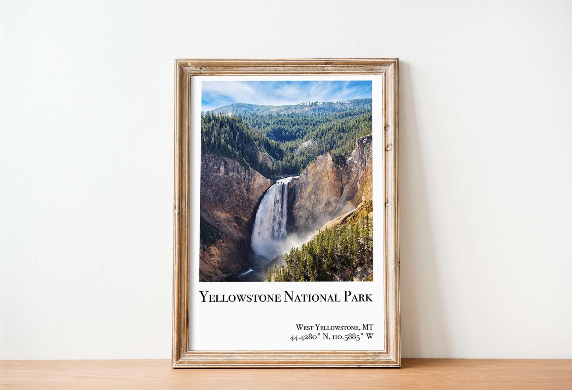 Yellowstone National Park poster yellowstone print yellowst | Inspire ...