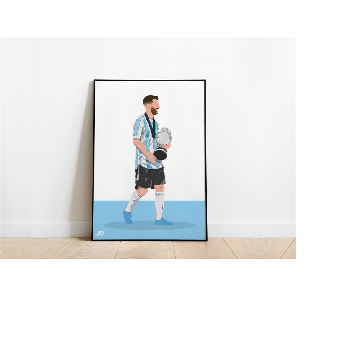 Lionel Messi Argentina Legend Football Poster Print A3 / A4 | Inspire ...