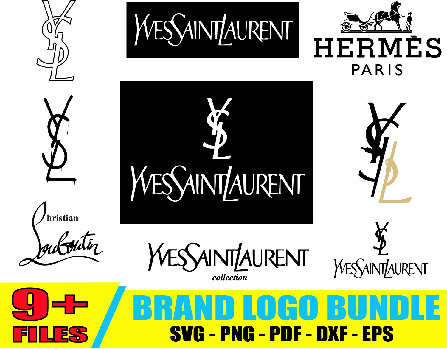 YSL Logo Bundle Svg - Inspire Uplift