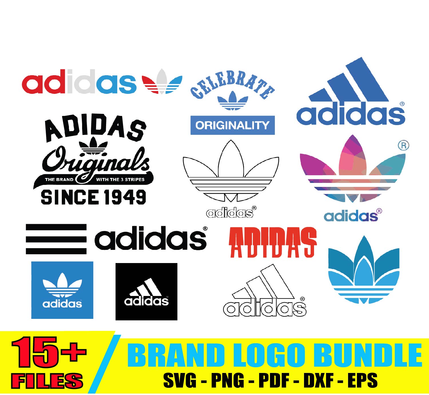 Adidas Logo Bundle Svg | Inspire Uplift