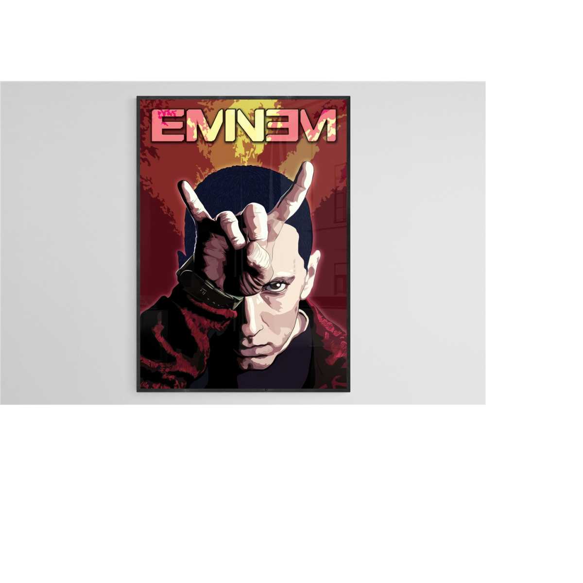 Eminem Poster, Eminem Wall Art, Eminem Fan Art, Music Poster | Inspire ...