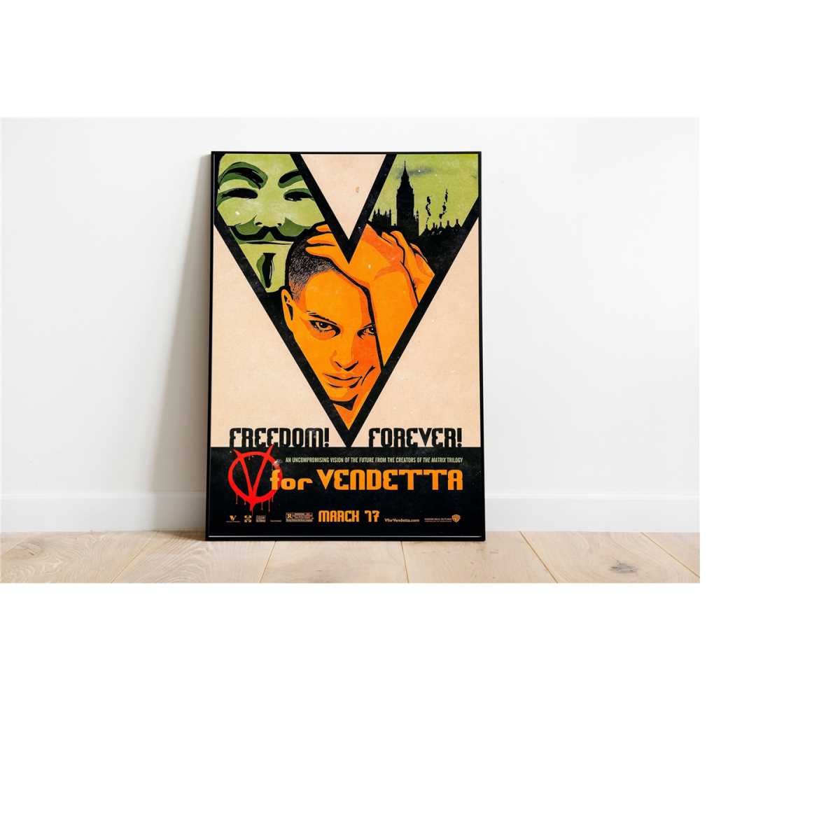 V for Vendetta Poster / James McTeigue / Minimalist Movie Po | Inspire ...