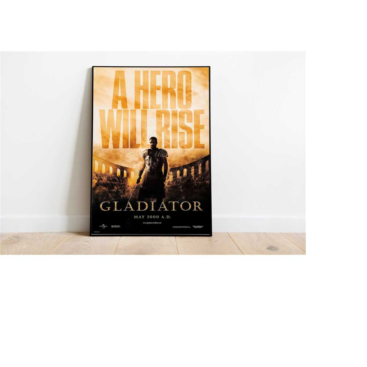 Gladiator Poster / Ridley Scott / Vintage Retro Art Print / | Inspire ...