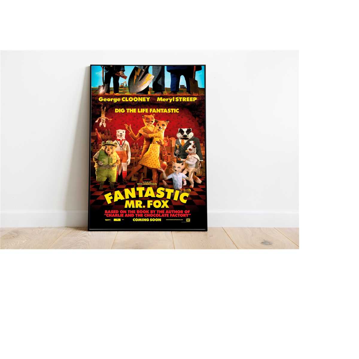 Fantastic Mr. Fox Poster / Wes Anderson / Minimalist Movie P | Inspire ...