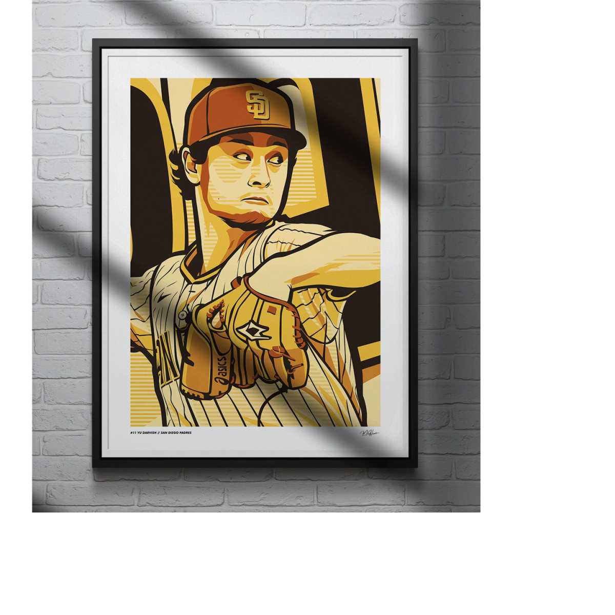 Yu Darvish Poster San Diego Padres Baseball Illustrated Art | Inspire ...