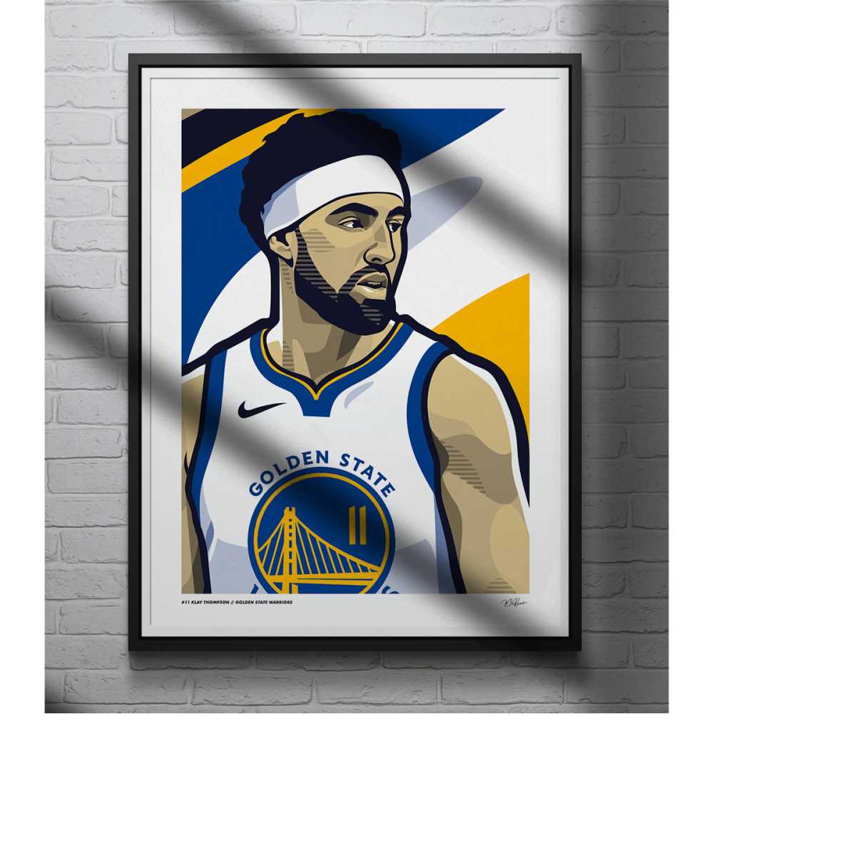 Klay Thompson Poster Golden State Warriors Basketball Art Pr | Inspire ...