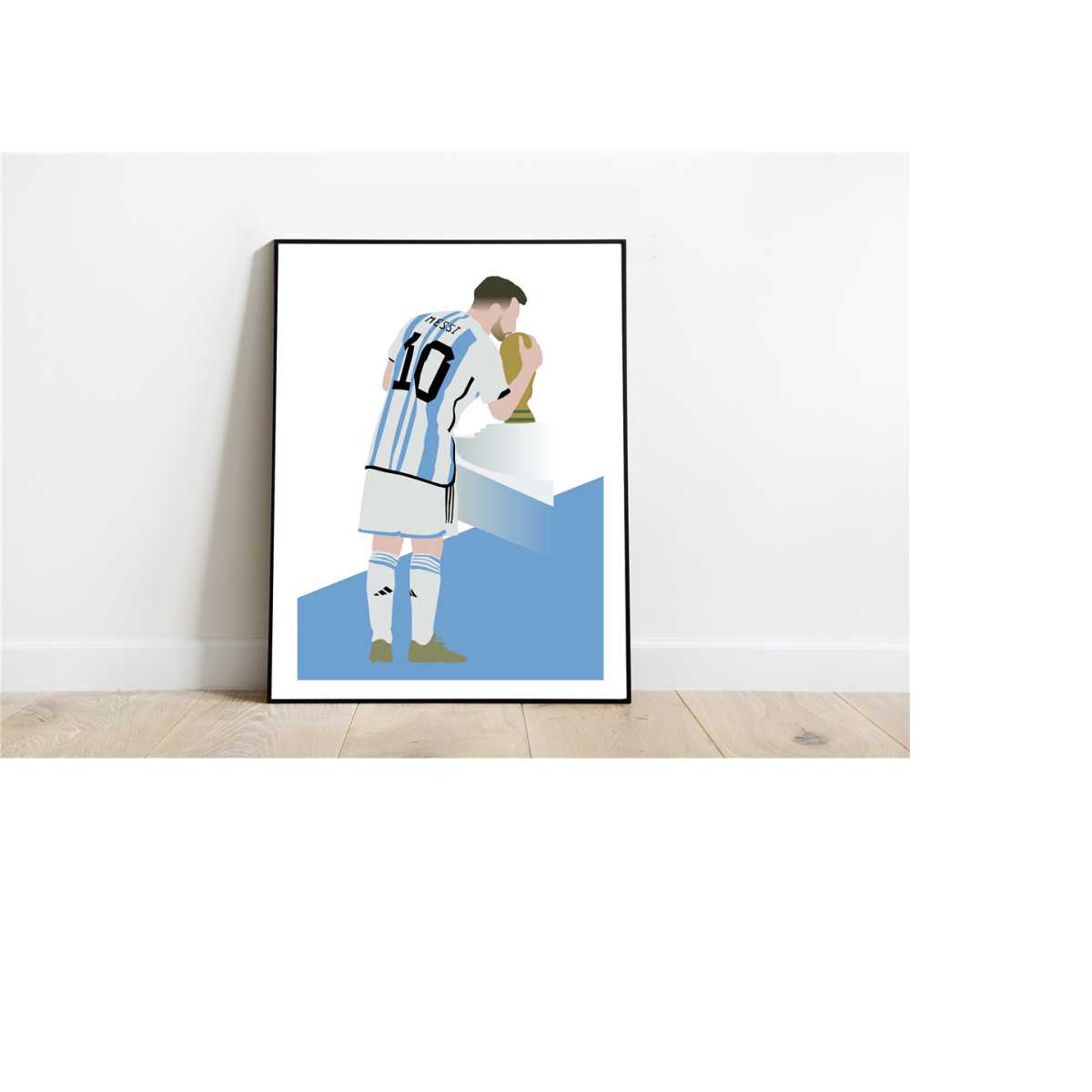 Leo Messi - Minimalist poster - Poster - Print - Inspire Uplift