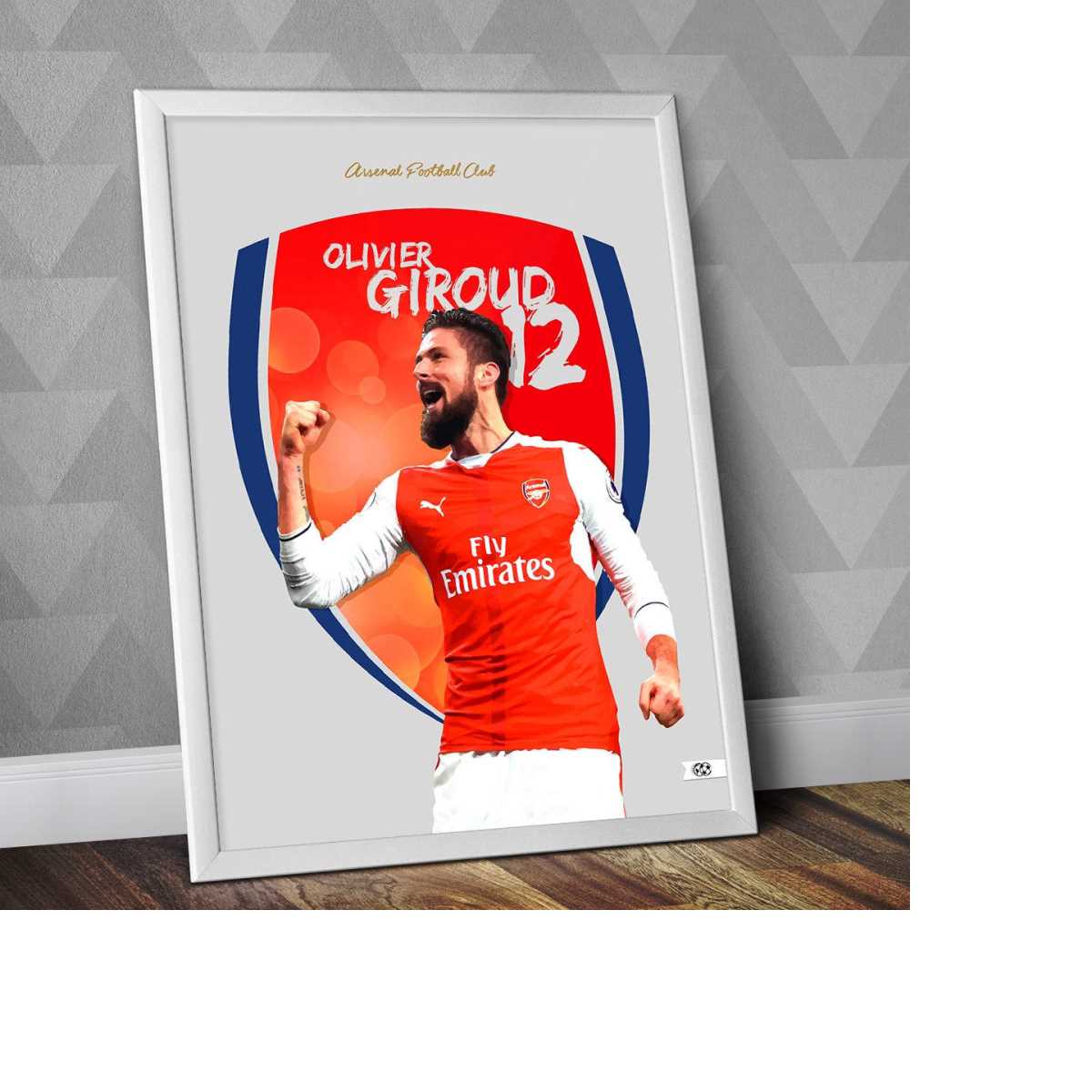 Olivier Giroud / Arsenal FC / Illustration Poster Print / Gu | Inspire ...