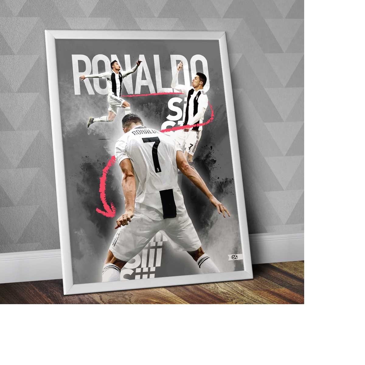Cristiano Ronaldo Siii Celebration / CR7 Poster / CR7 Print | Inspire ...