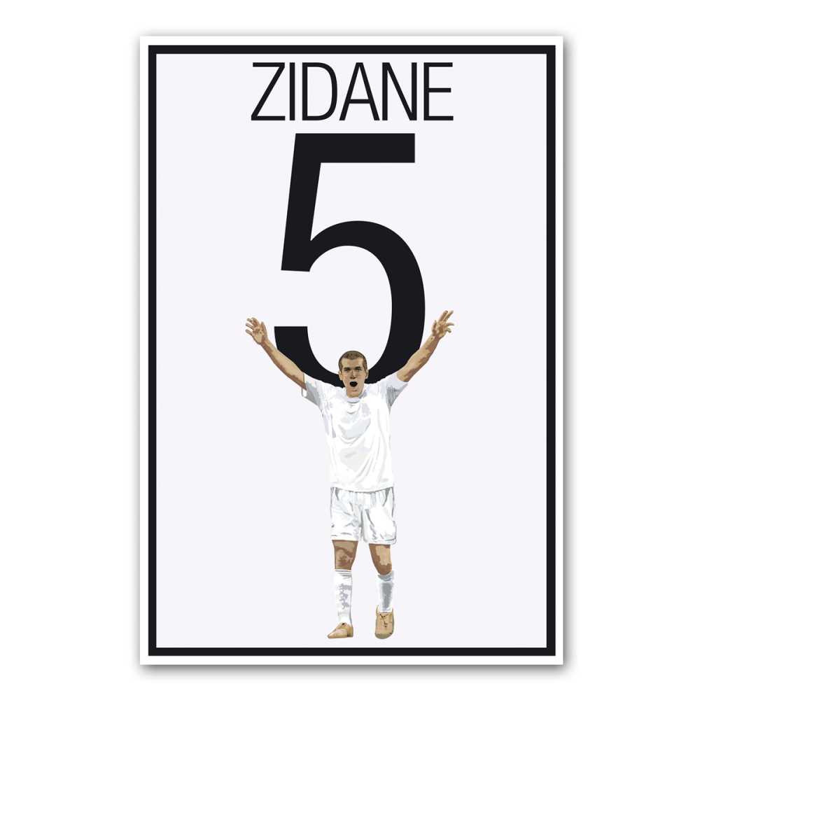 Zinedine Zidane Poster - France Soccer Art - Unframed Soccer | Inspire ...