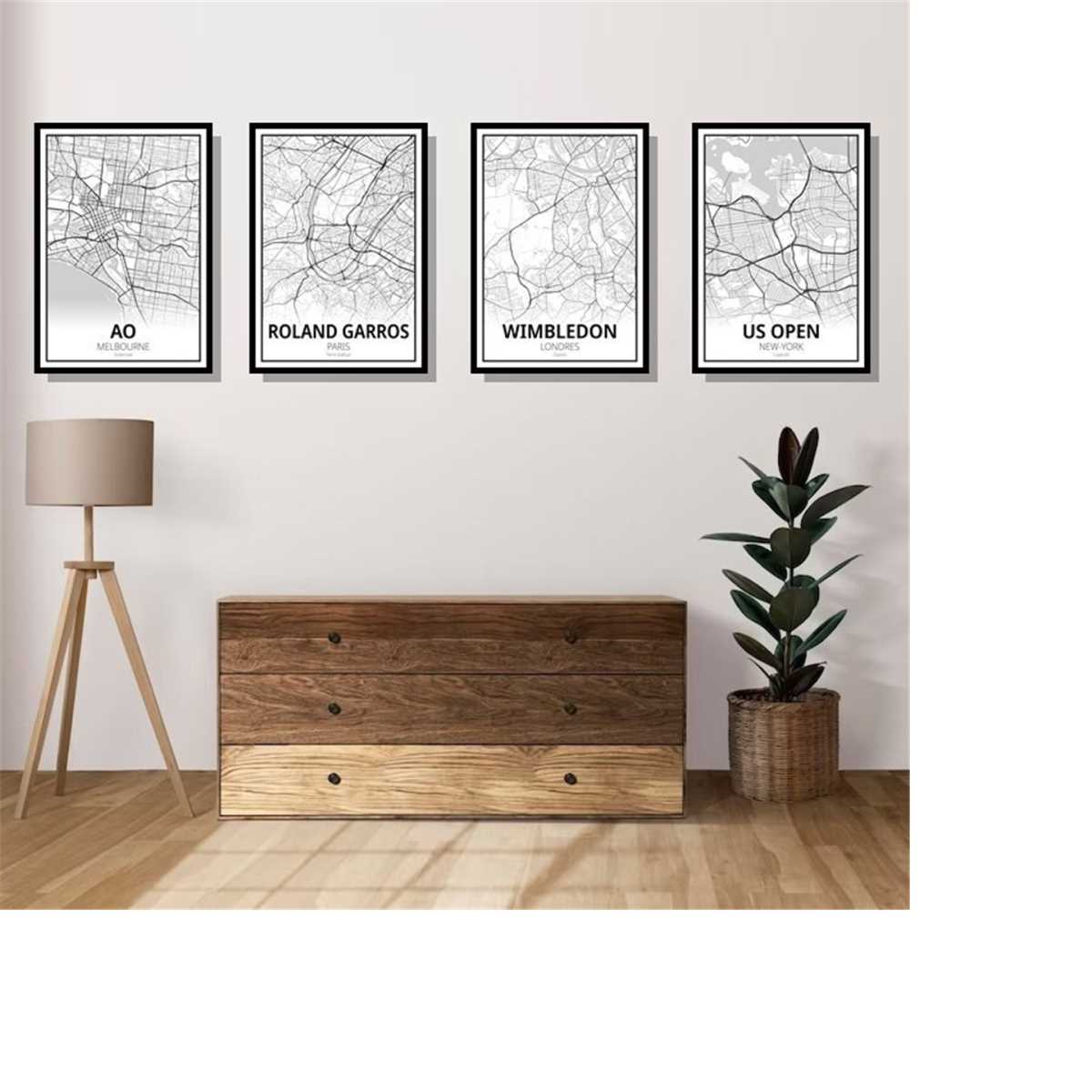 Set of 4 Grand Slam posters - Posters - Posters - Prints - Inspire Uplift