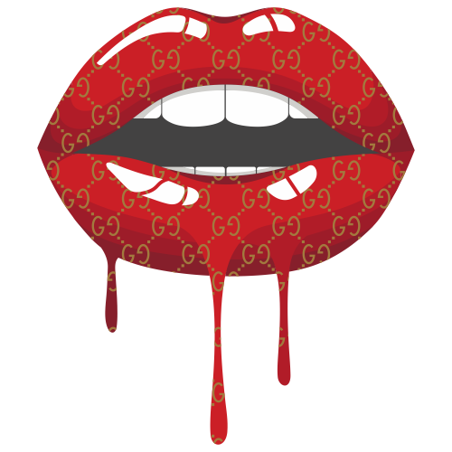 Lips Drip Gucci Seamless Pattern Svg, Drip Logo Svg - Inspire Uplift