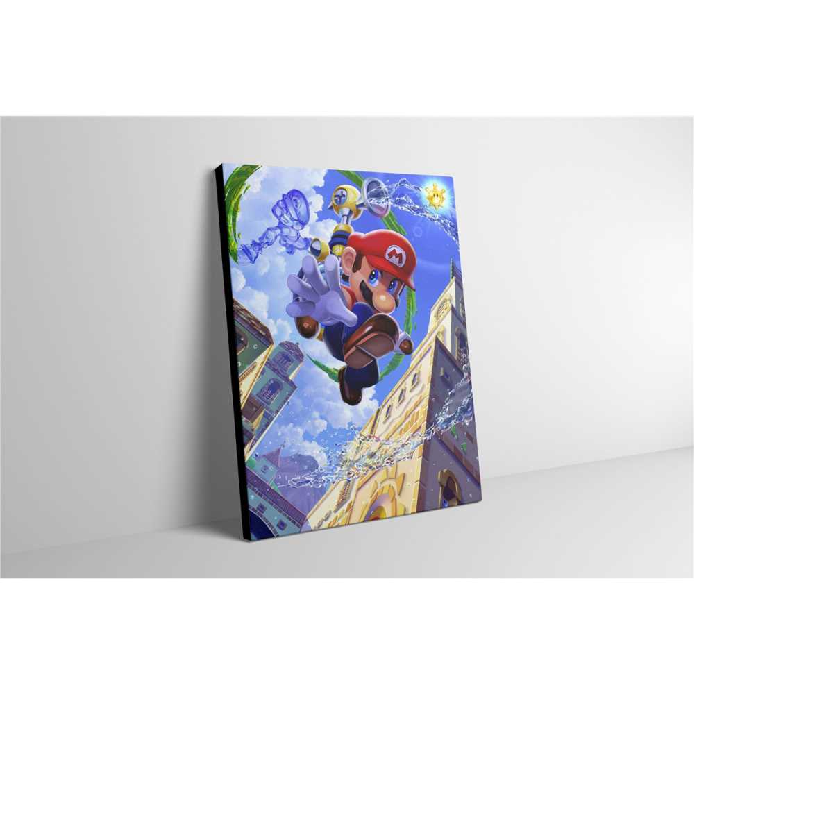 Super Mario Canvas Wall Art - Mario Poster - Mario Print - M | Inspire ...