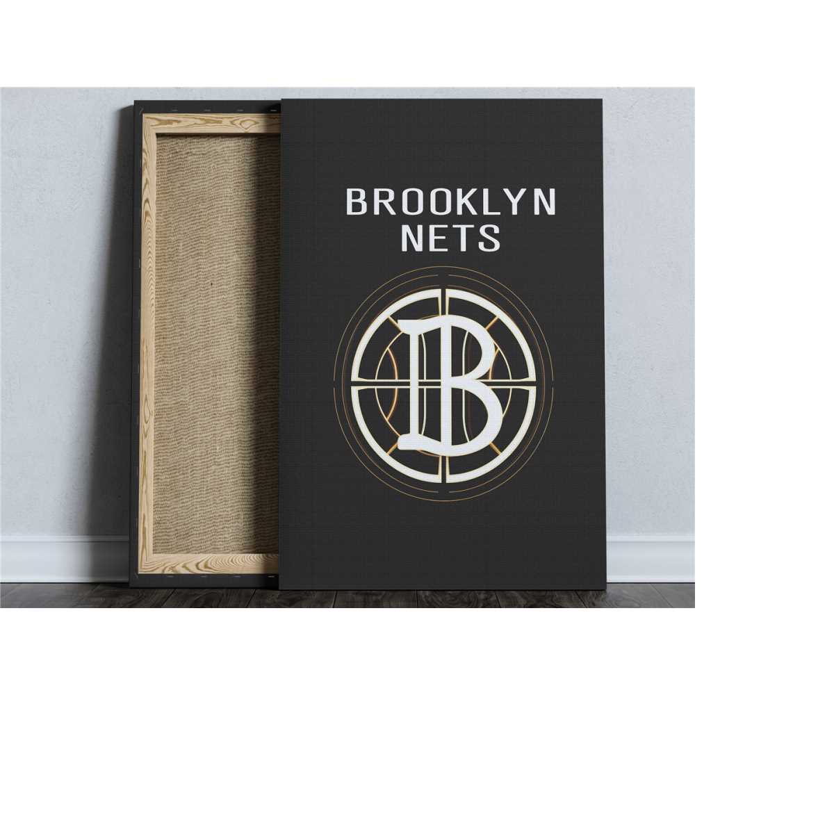 Brooklyn Nets Neon, Alternate logo, NBA Canvas, Basketball P | Inspire ...