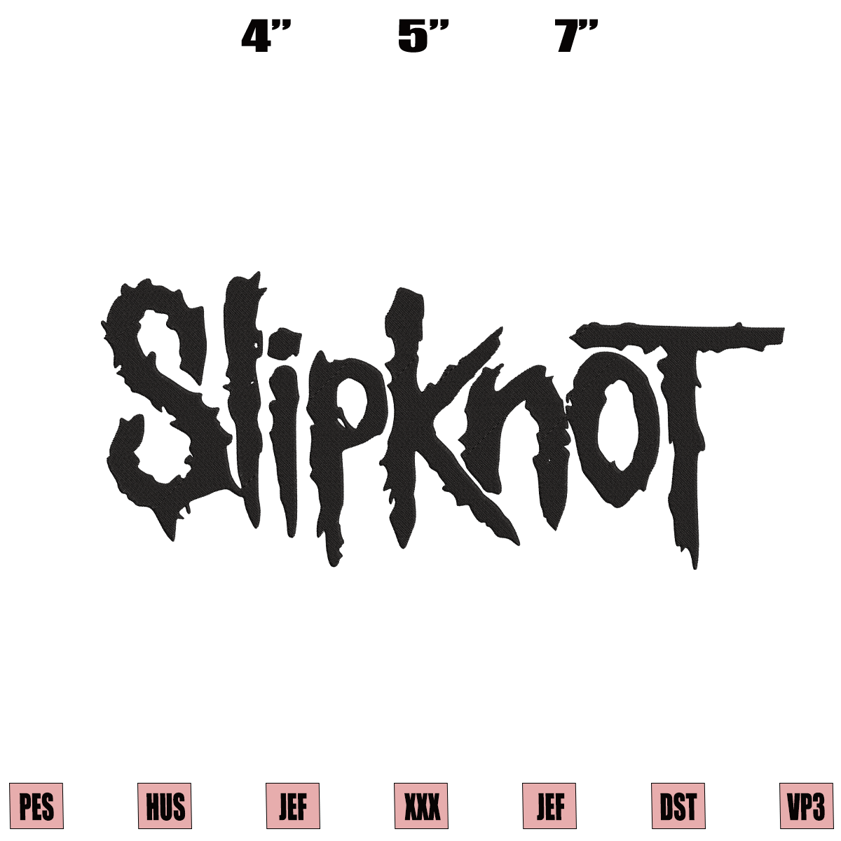 Slipknot Logo Rock Band Embroidery Design Download File | Inspire Uplift