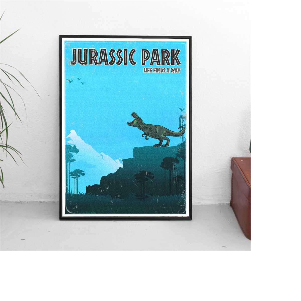 Jurassic Park Poster, Jurassic World Print, A3, A4, A5, Comi - Inspire ...