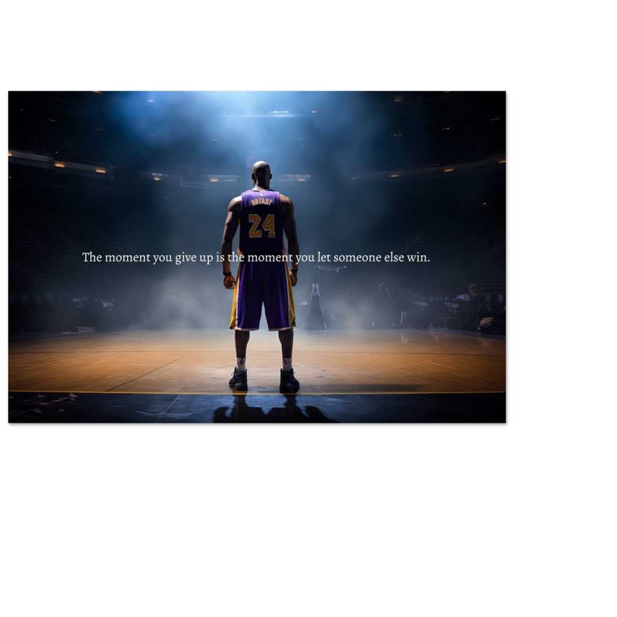 Kobe Bryant poster mamba mentality motivational quote poster | Inspire ...