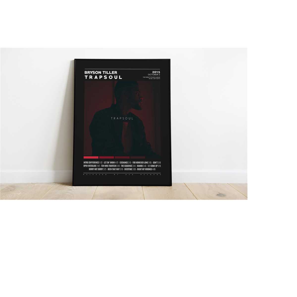 Bryson Tiller Posters / Trapsoul Poster, Tracklist Album Cov | Inspire ...
