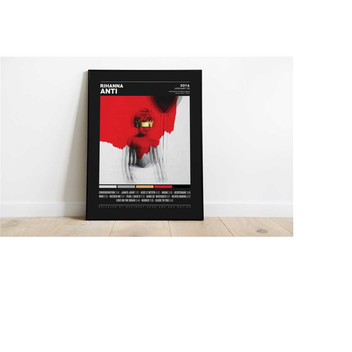 Rihanna Posters / Anti Poster / Anti by Rihanna Tracklist / - Inspire ...