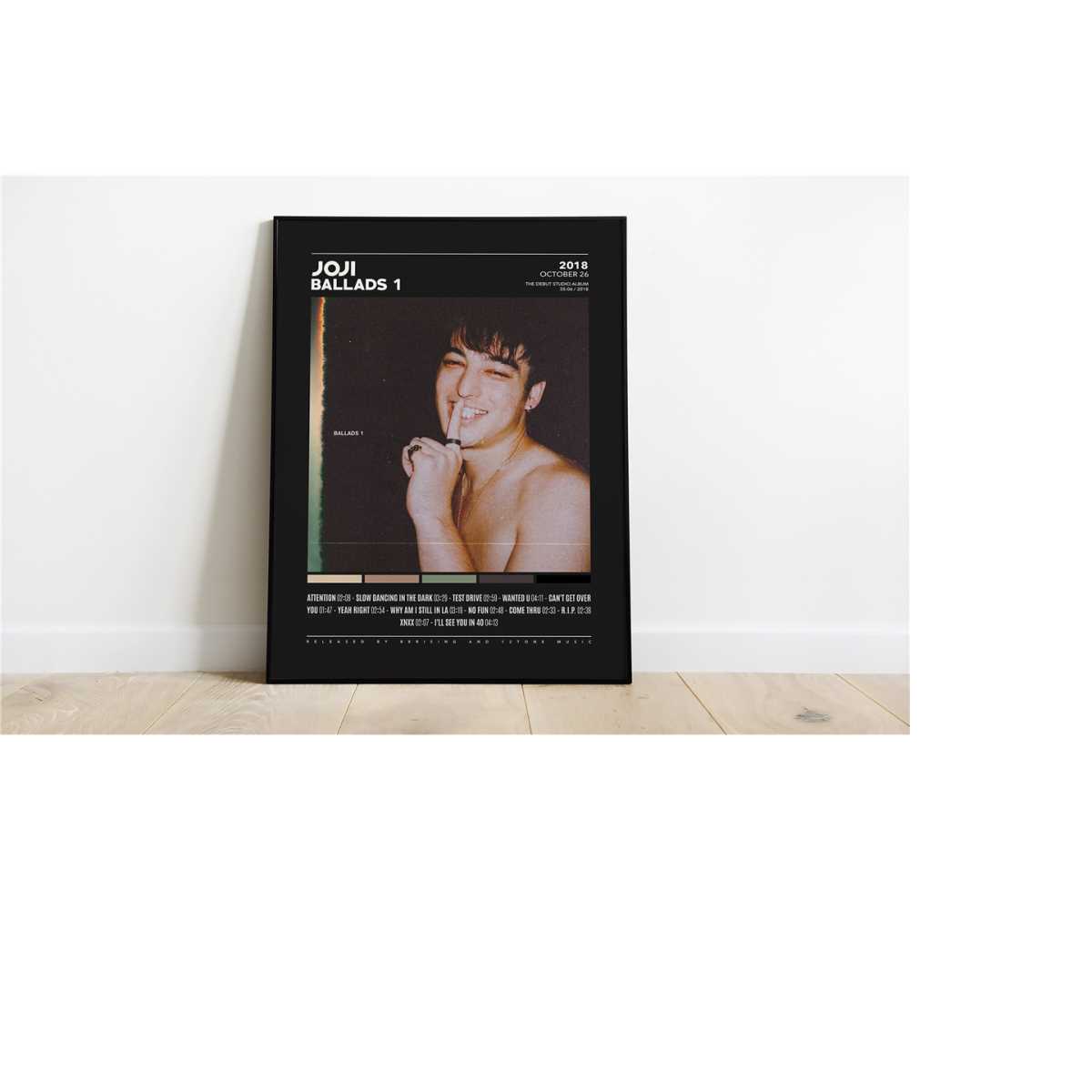 Joji Posters | Ballads 1 Poster | Joji Tracklist Album Cover | Inspire ...