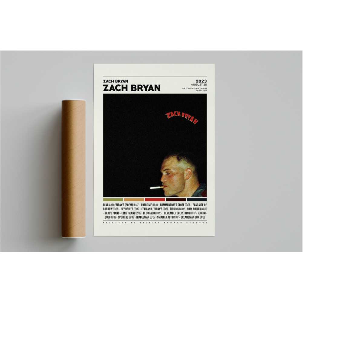 Zach Bryan Posters / Zach Bryan Poster / American Heartbreak - Inspire ...