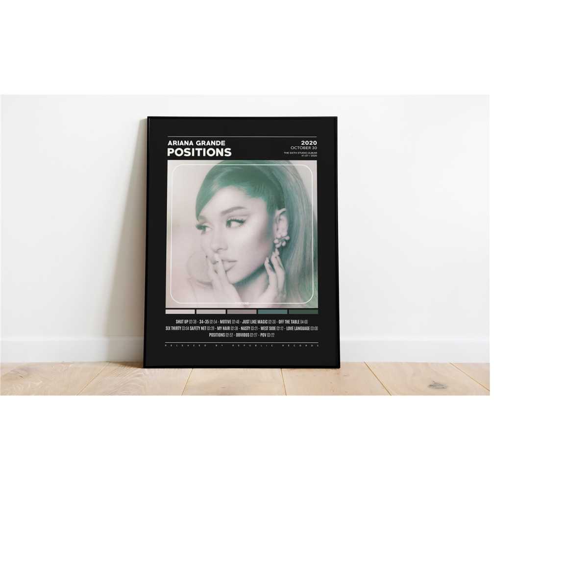 Ariana Grande Positions Album Cover Poster, Ariana Grande Po | Inspire ...