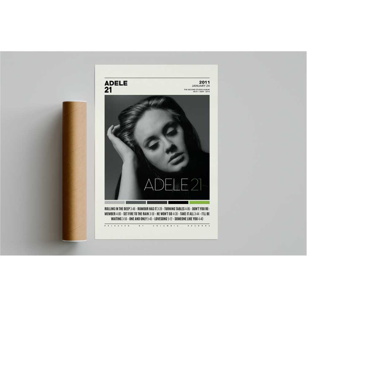 Adele Posters / 21 Poster / Adele, 21, Album Cover Poster / | Inspire Uplift