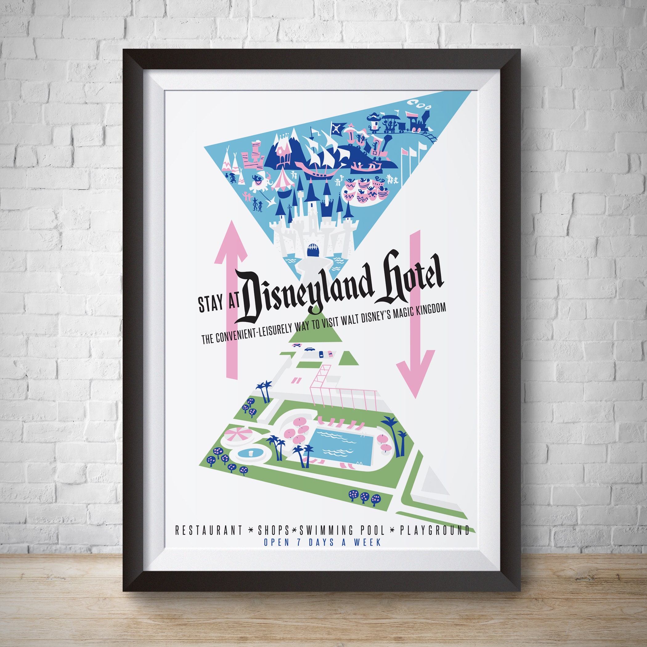 Disneyland Hotel Attraction Poster, Disneyland Nursery Vinta | Inspire ...