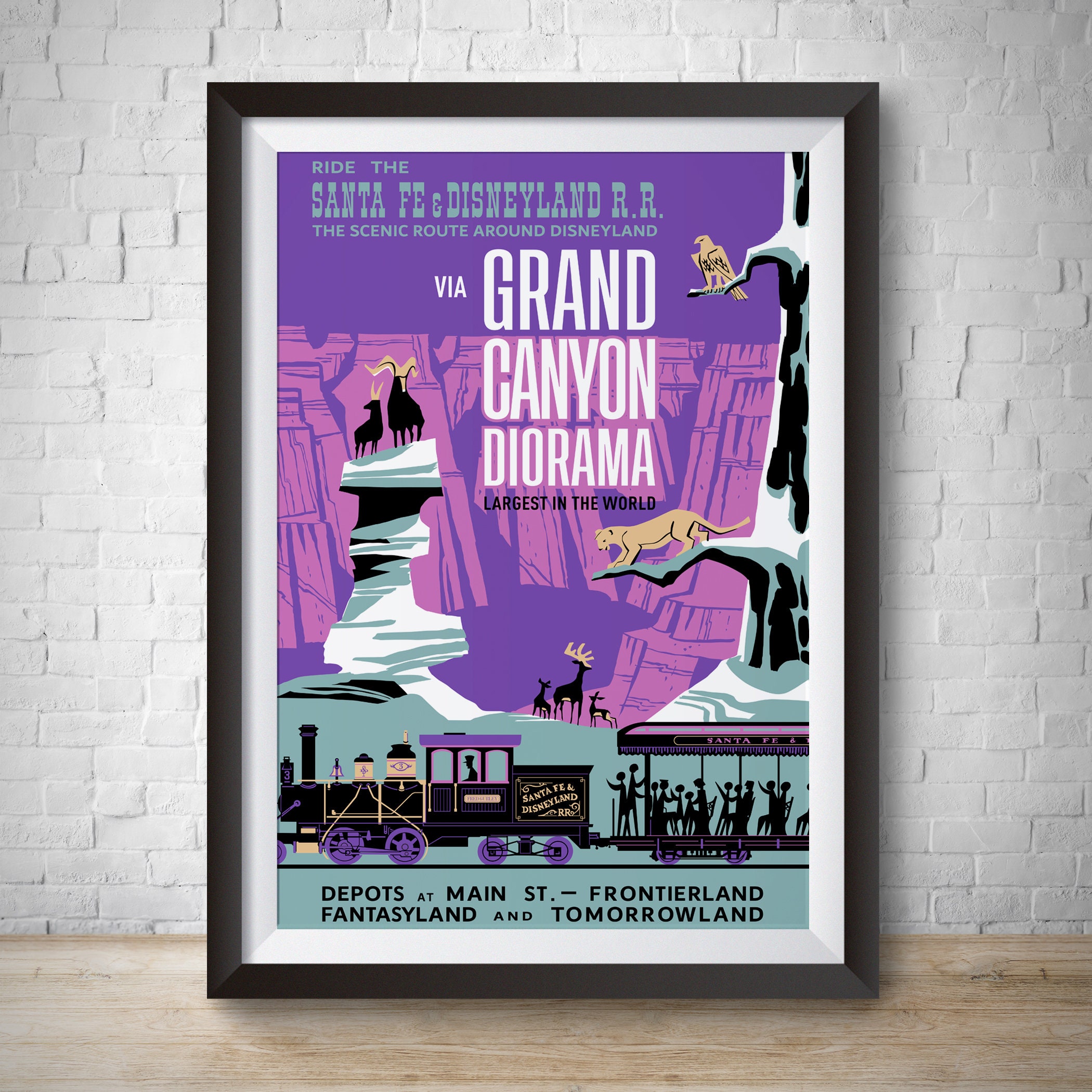 Grand Canyon Diorama Attraction Poster, Disneyland Vintage D | Inspire ...