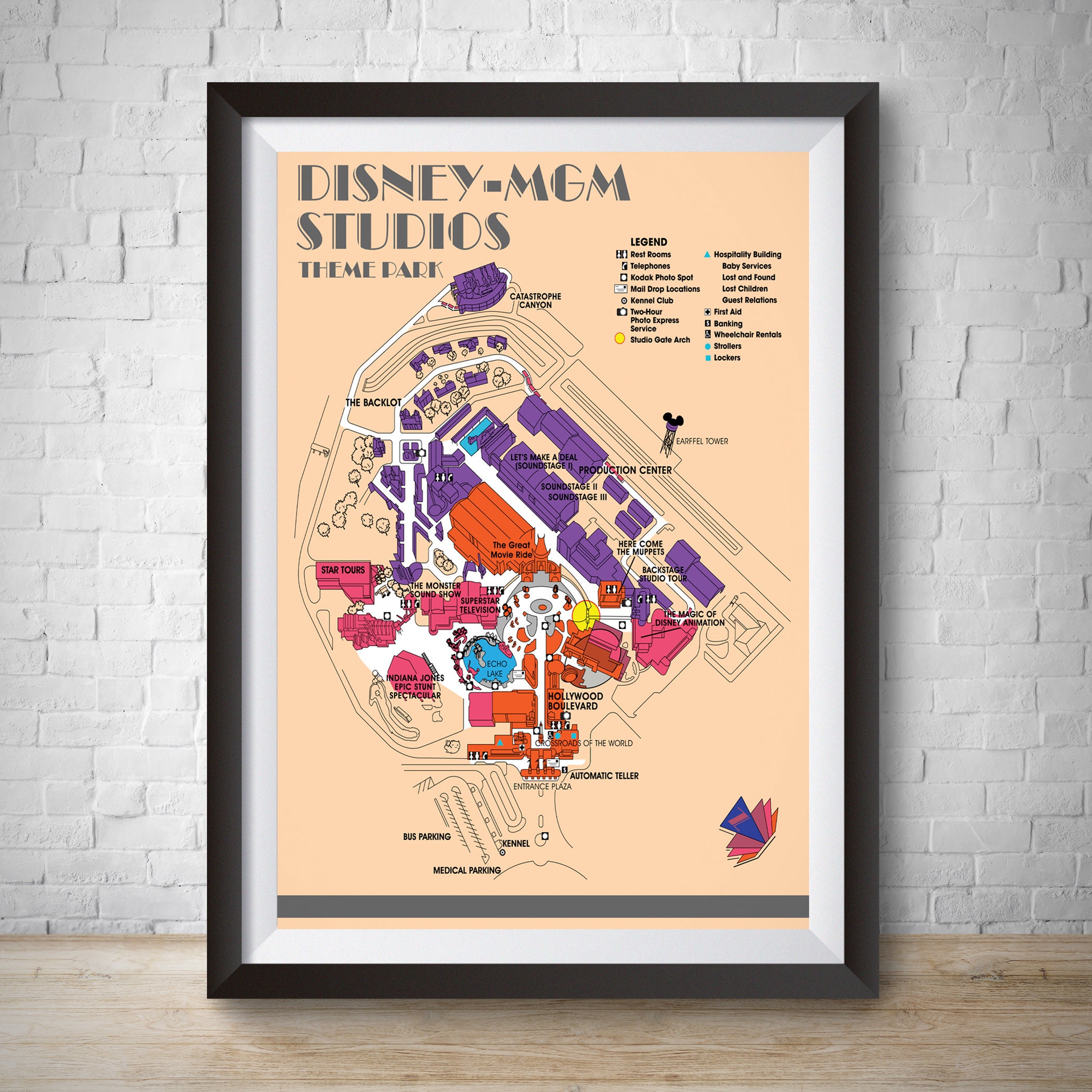 MGM Studios Park Map Disney Park Map Hollywood Studios Map V | Inspire ...