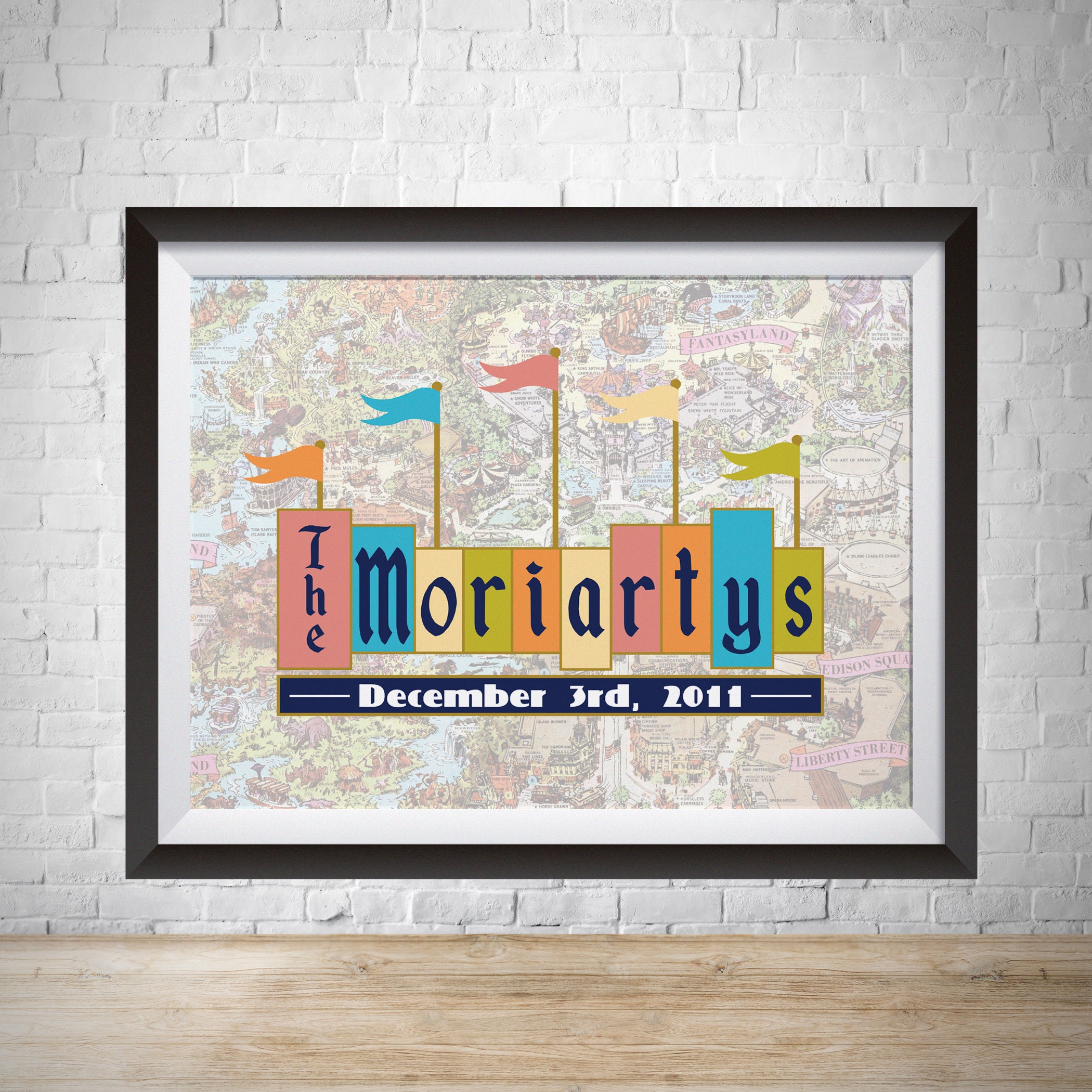 Personalized Est Sign Disneyland Entrance Sign Disney Family | Inspire ...