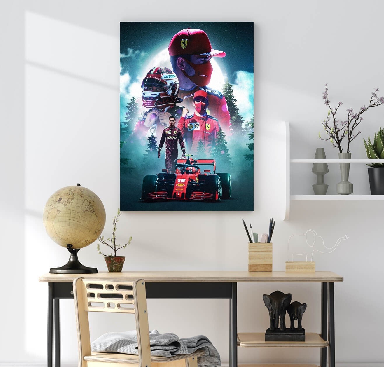 Charles Leclerc Poster , Charles Leclerc F1 Canvas Art , Fer | Inspire ...
