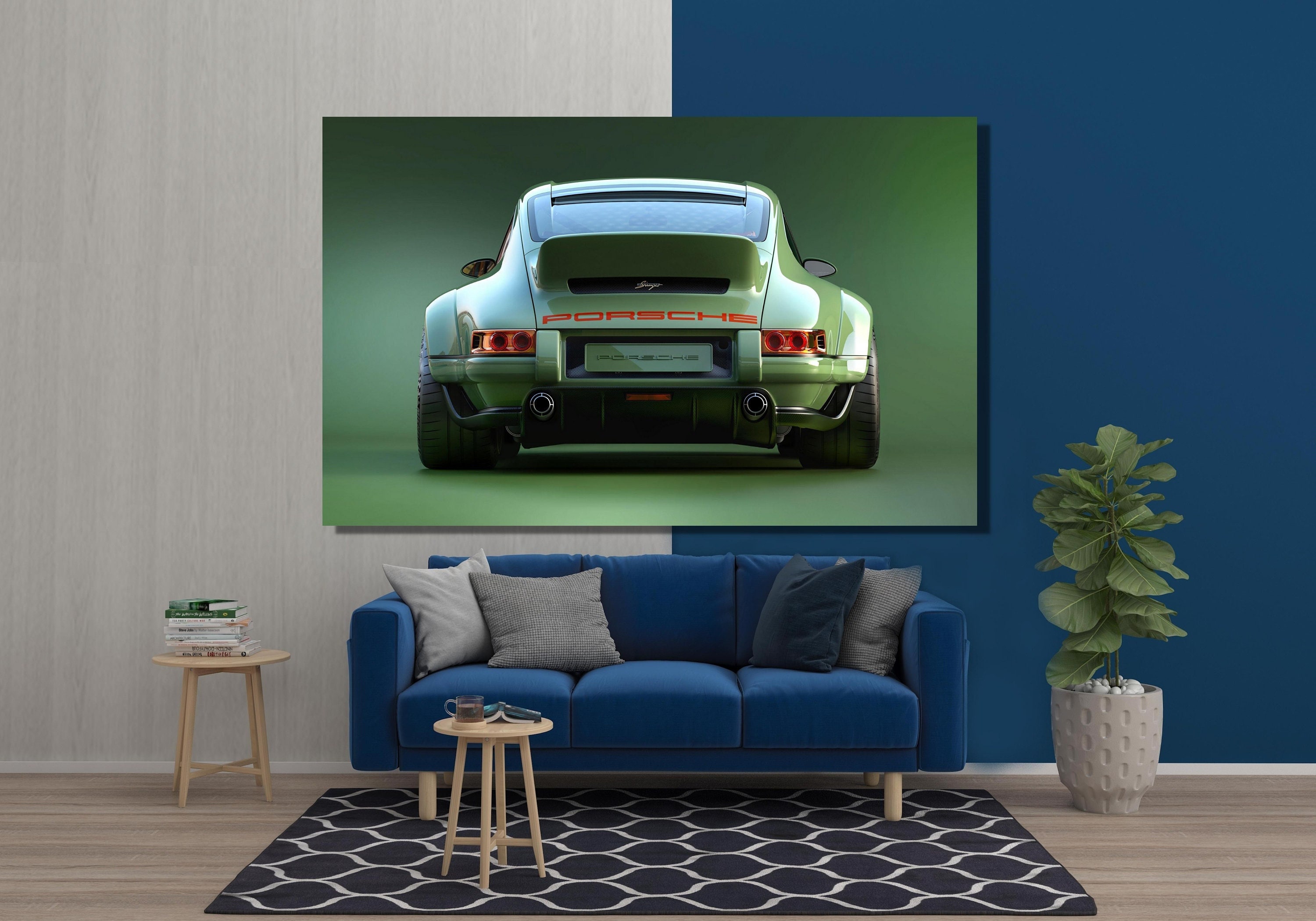 GreenPorsche 911 Poster Print Porsche 911 Carrera Wall Art S | Inspire ...