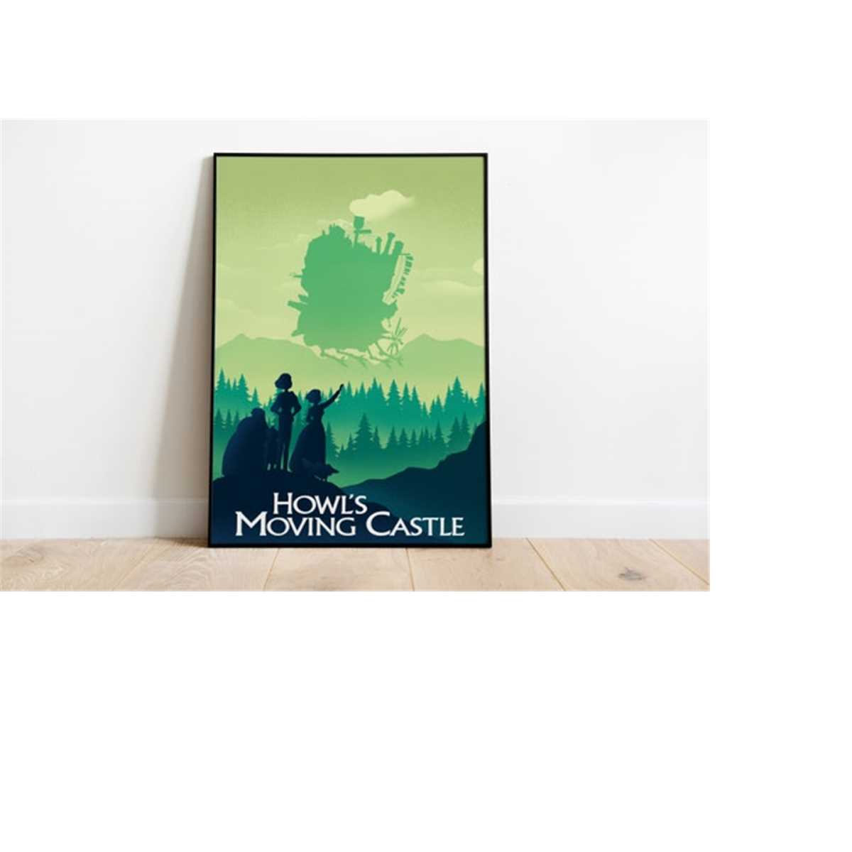 Howl&39s Moving Castle Poster Print, Studio Ghibli, Movie | Inspire Uplift