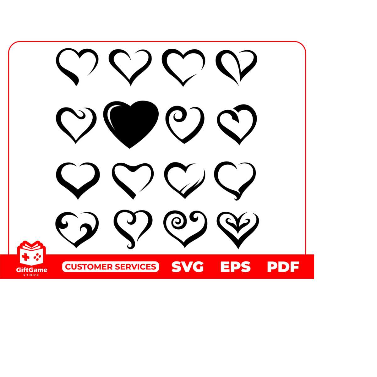 Heart Svg Bundle - Hearts Svg, Love Svg, - Inspire Uplift