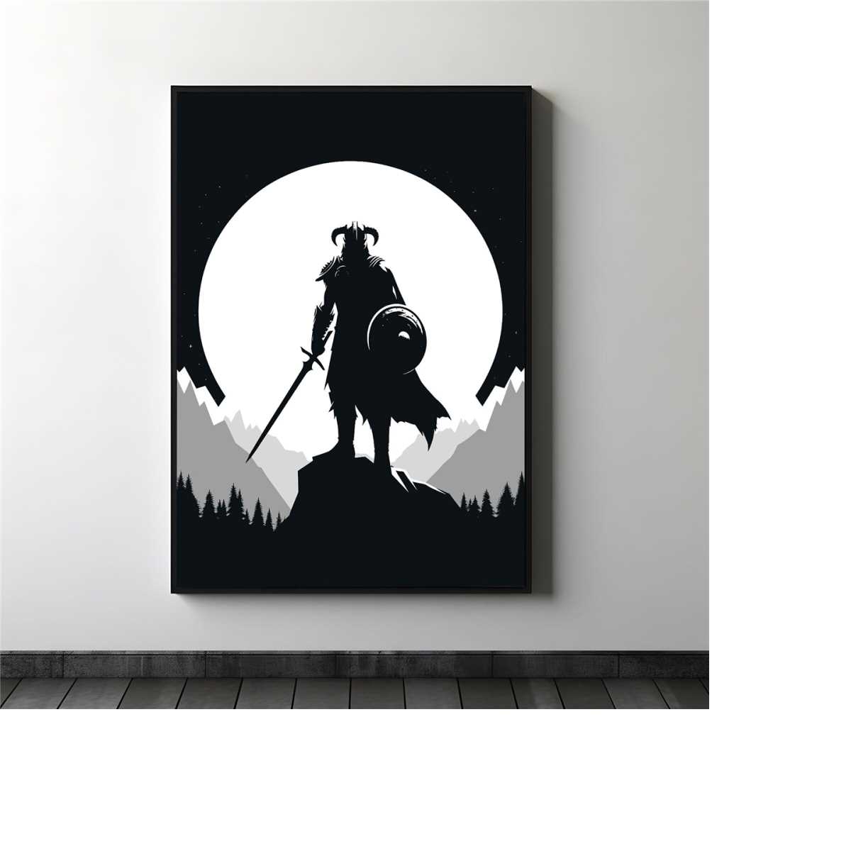 Skyrim poster, minimalist, posters, gaming print, gaming pos | Inspire ...