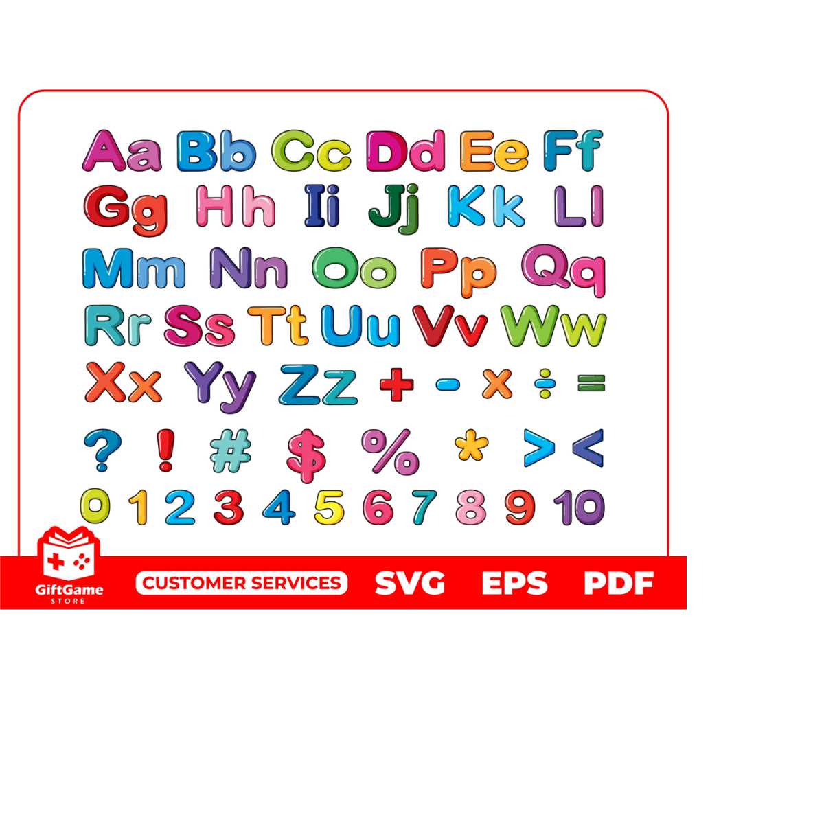 Alphabet SVG Number svg EPS PDF File Cut | Inspire Uplift