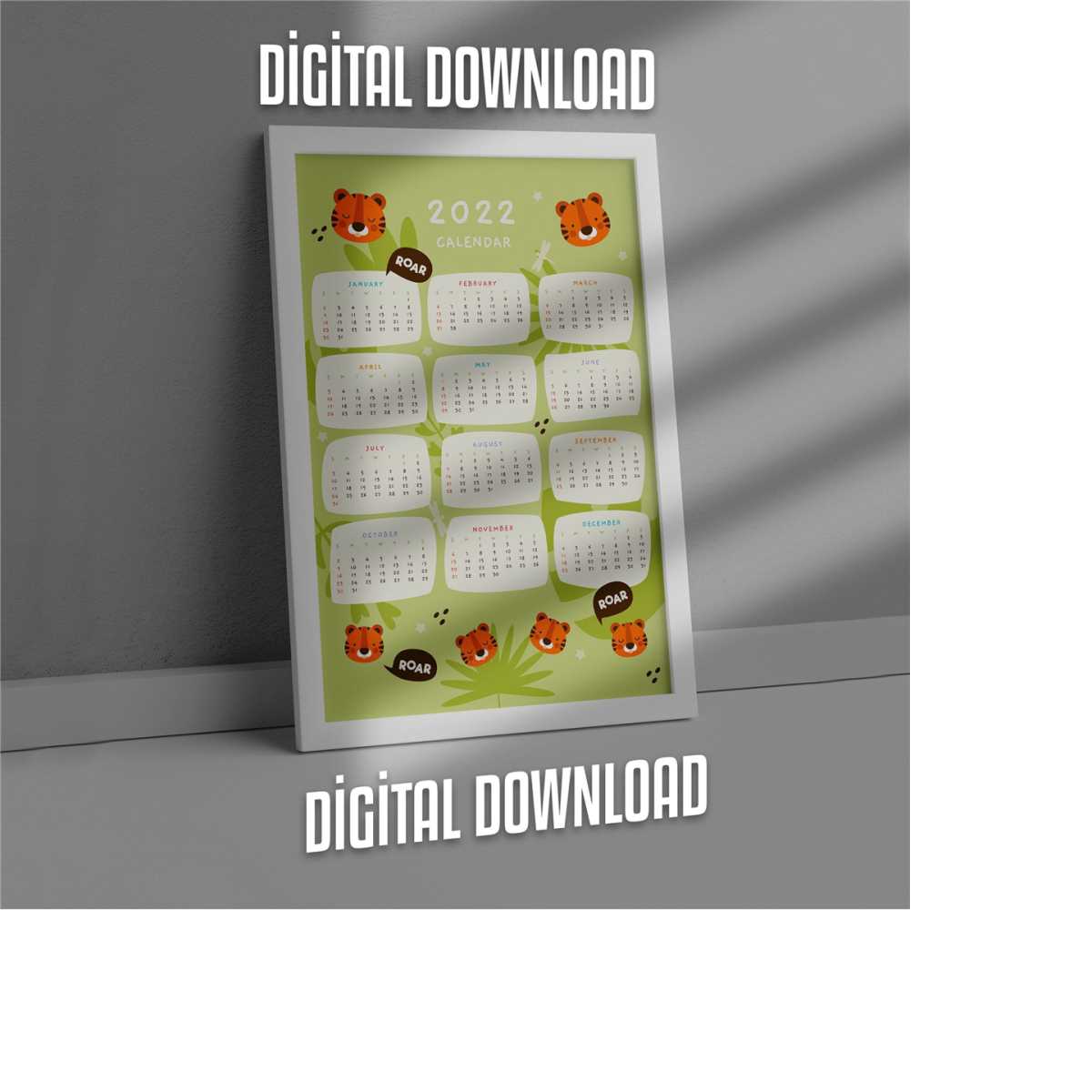 Printable Calendars, Printable Kids Calendars, 2022 Calendar | Inspire ...