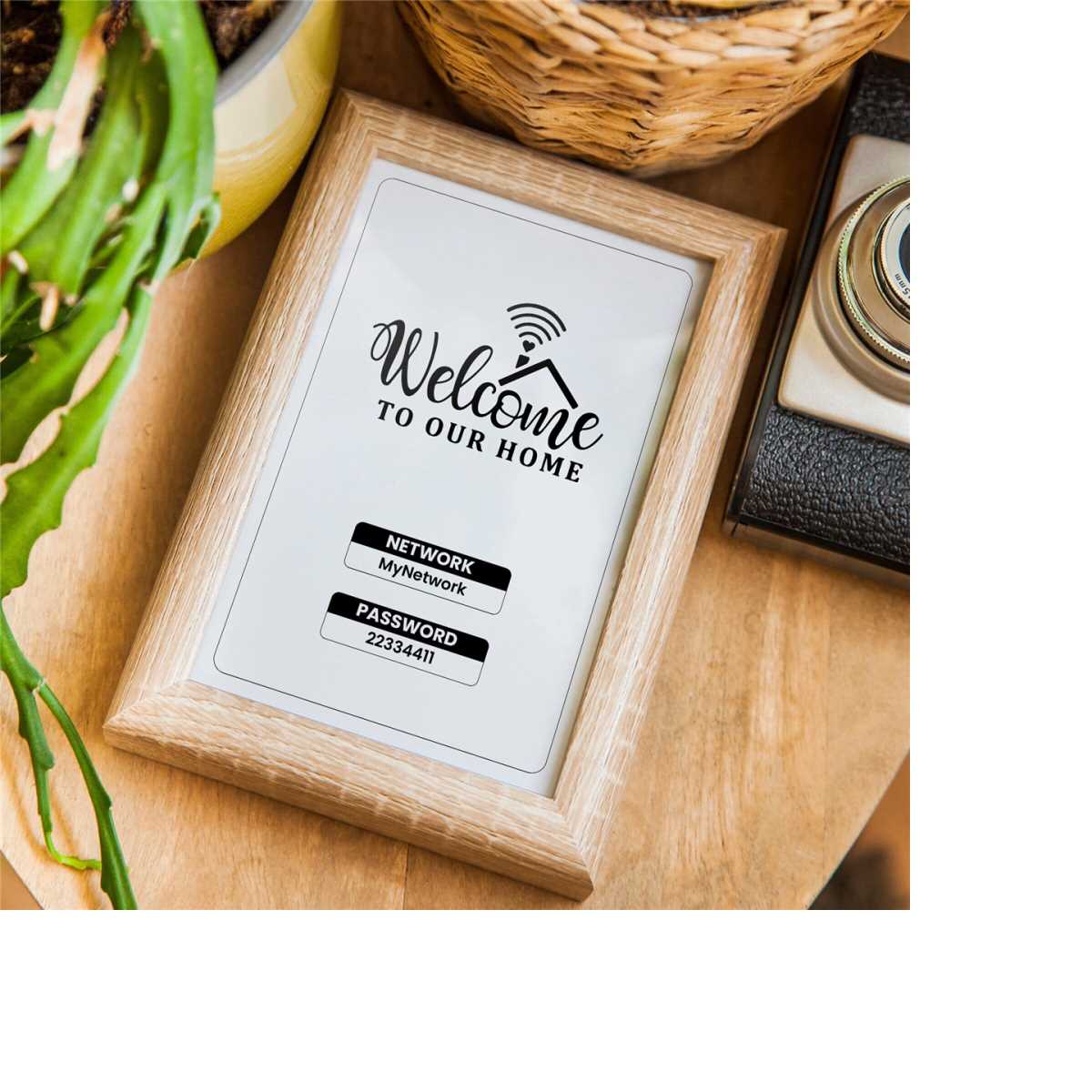 Wifi Password Sign, Printable Wifi Code, Guest Room | Inspire Uplift