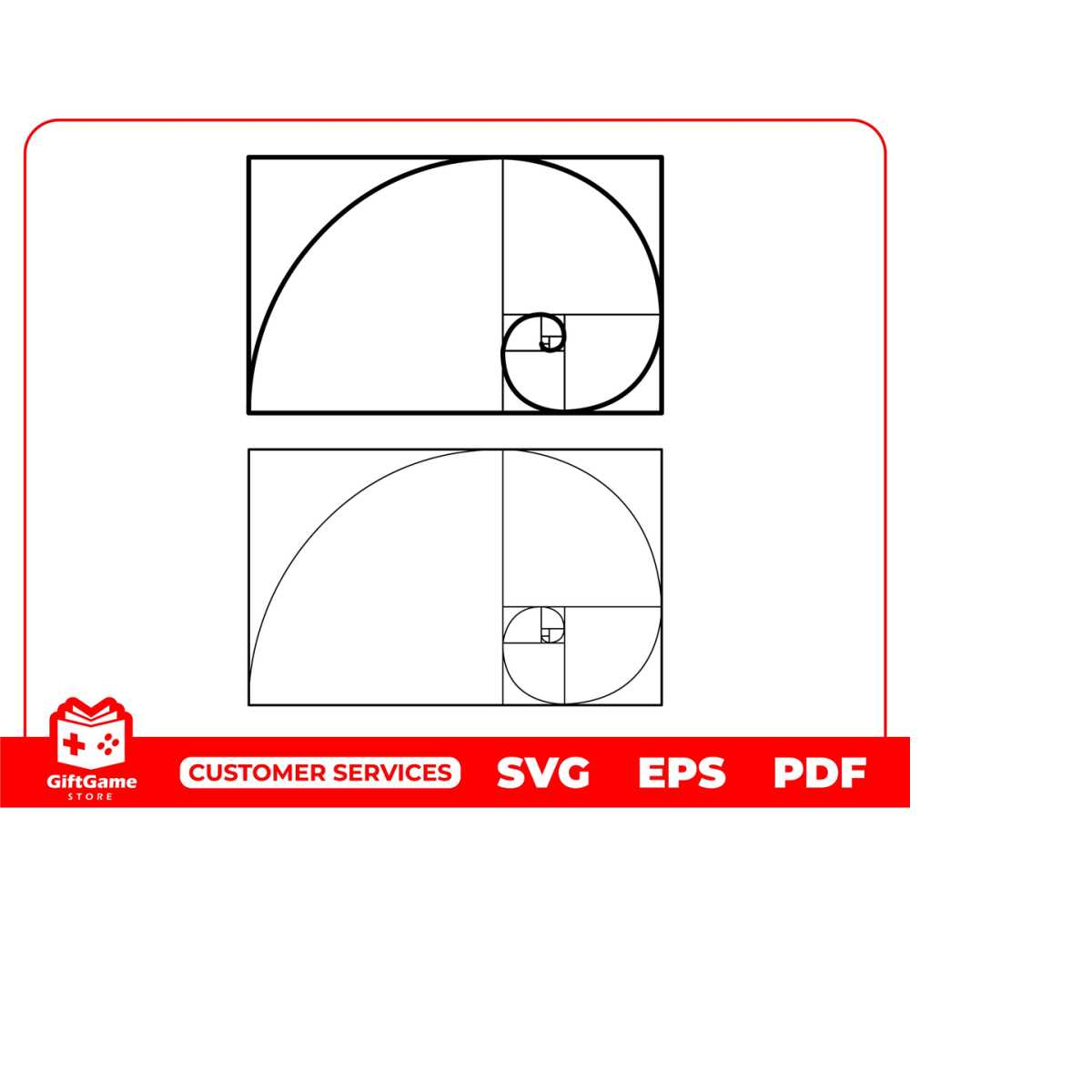 Golden Ratio SVG EPS PDF File Cut file - Inspire Uplift
