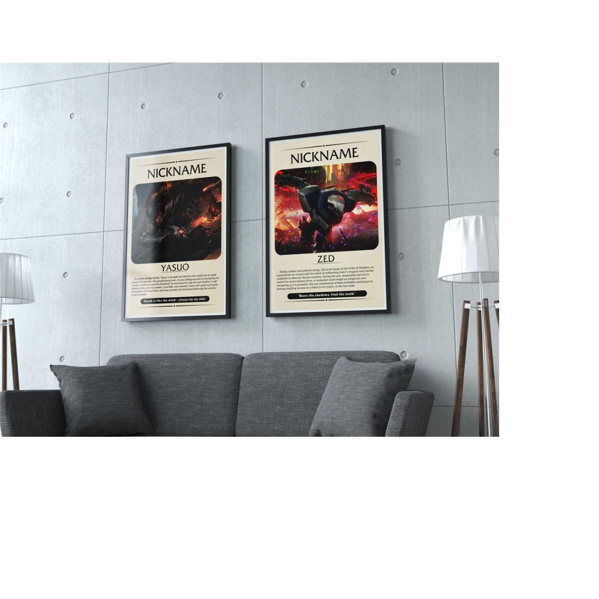 Personalized League Of Legends Poster, Digital Game Poster, - Inspire ...