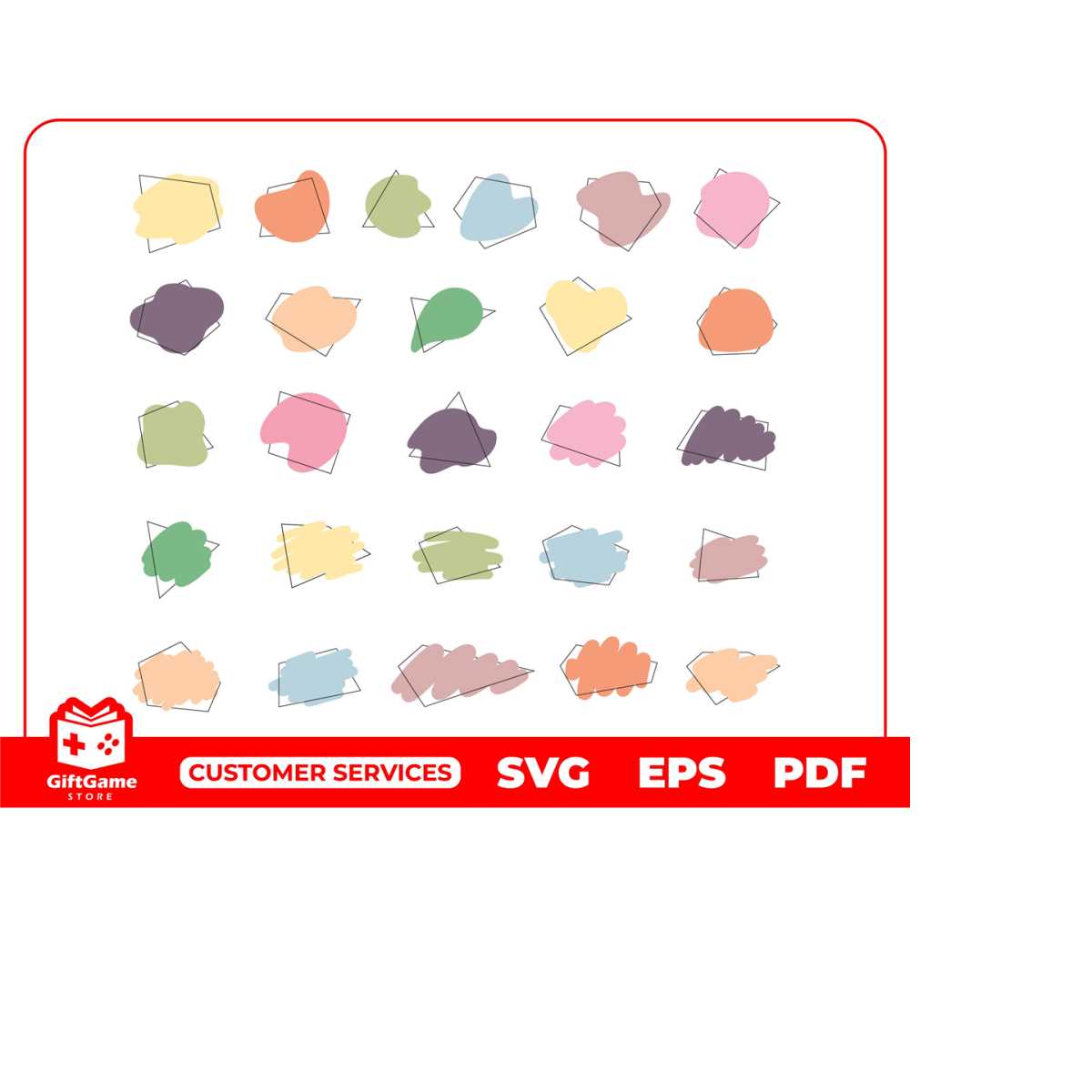 abstract SVG blob svg EPS PDF File Cut | Inspire Uplift