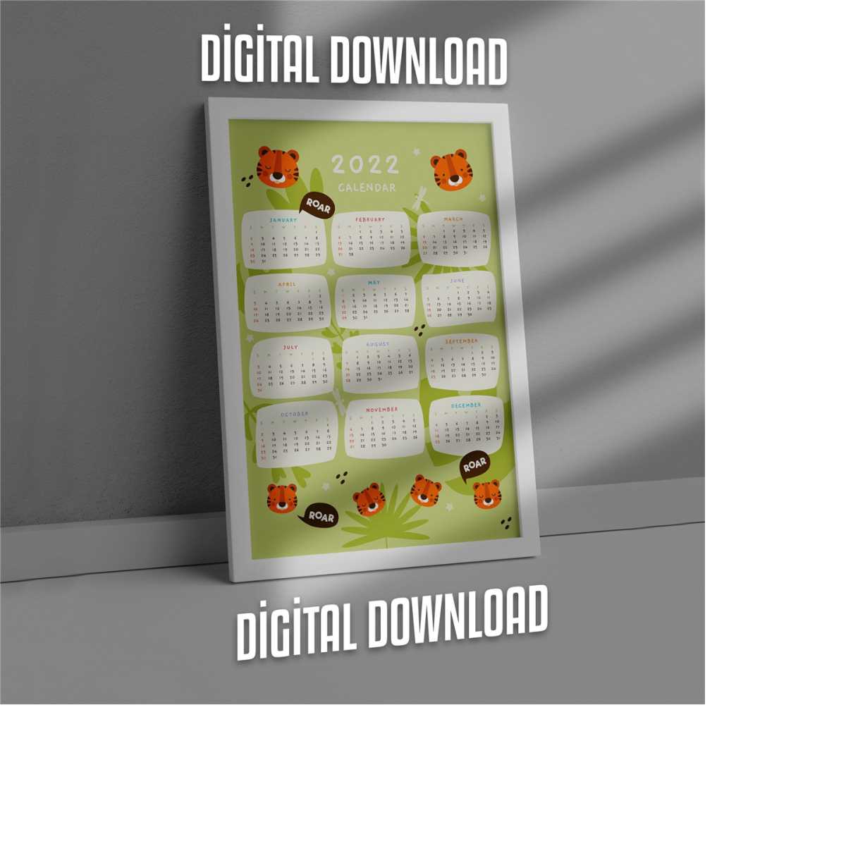 Printable Calendars, Printable Kids Calendars, 2022 Calendar - Inspire ...