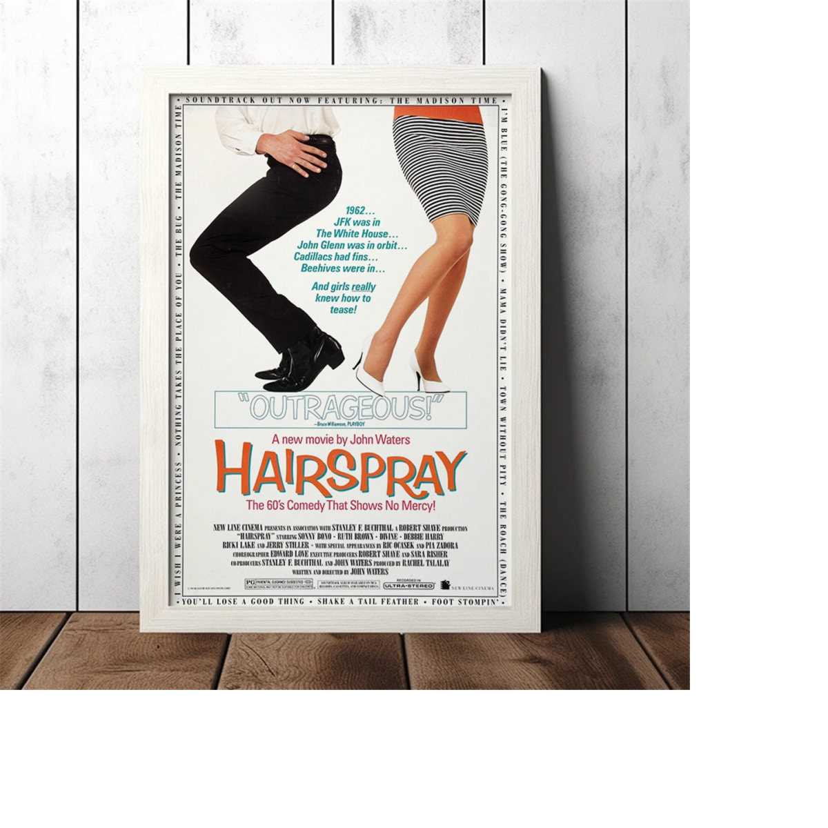 Hairspray (1988) Classic Movie Poster - Film Fan | Inspire Uplift