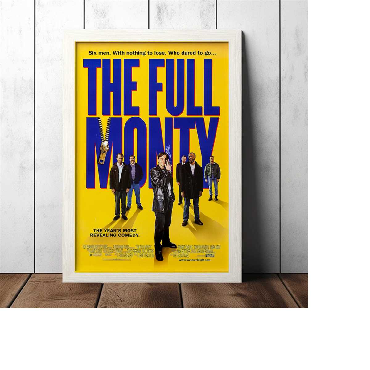 Full Monty (1997) Classic Vintage Movie Poster - | Inspire Uplift
