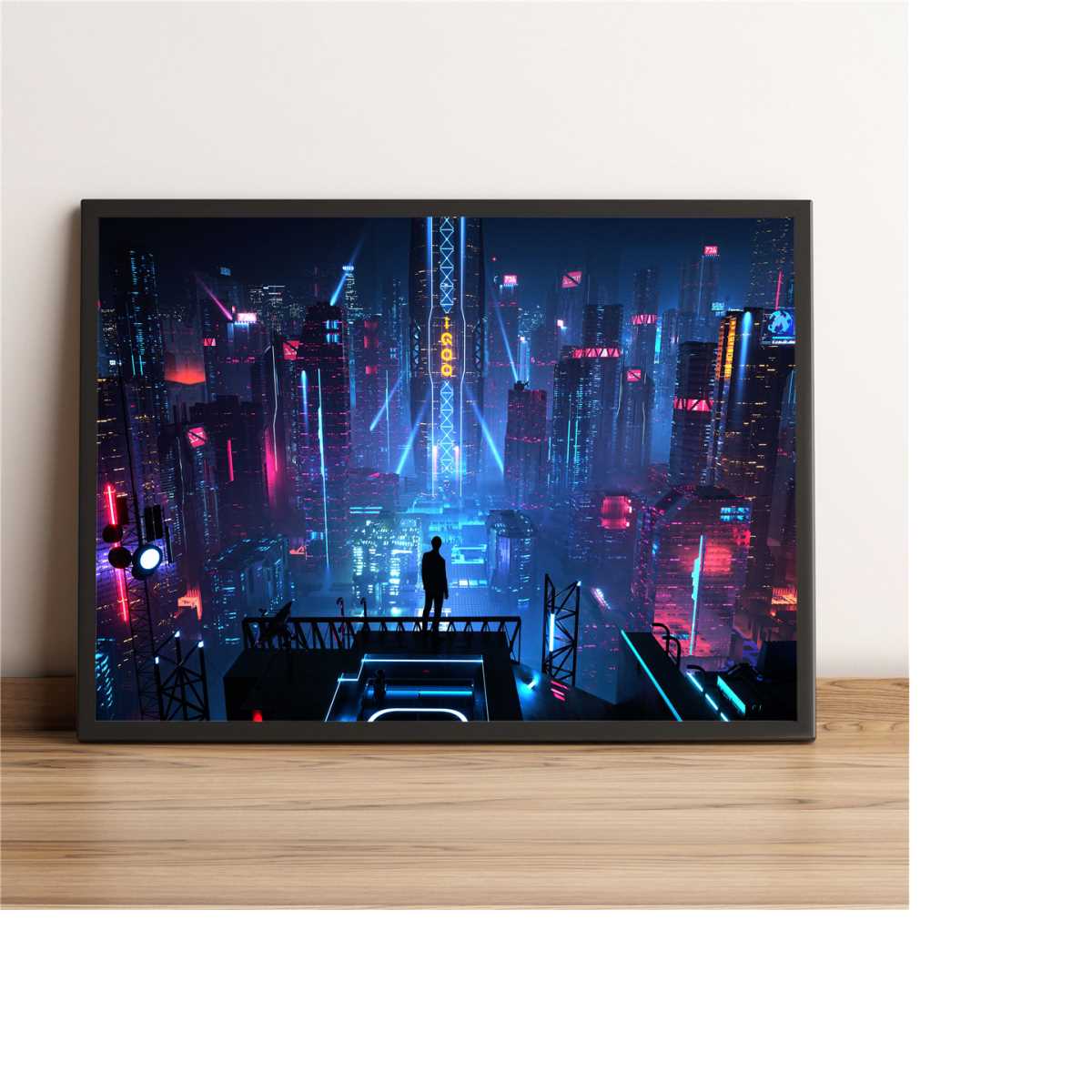 Cyberpunk City Poster, Cyberpunk 2077 Wall Art, RPG | Inspire Uplift